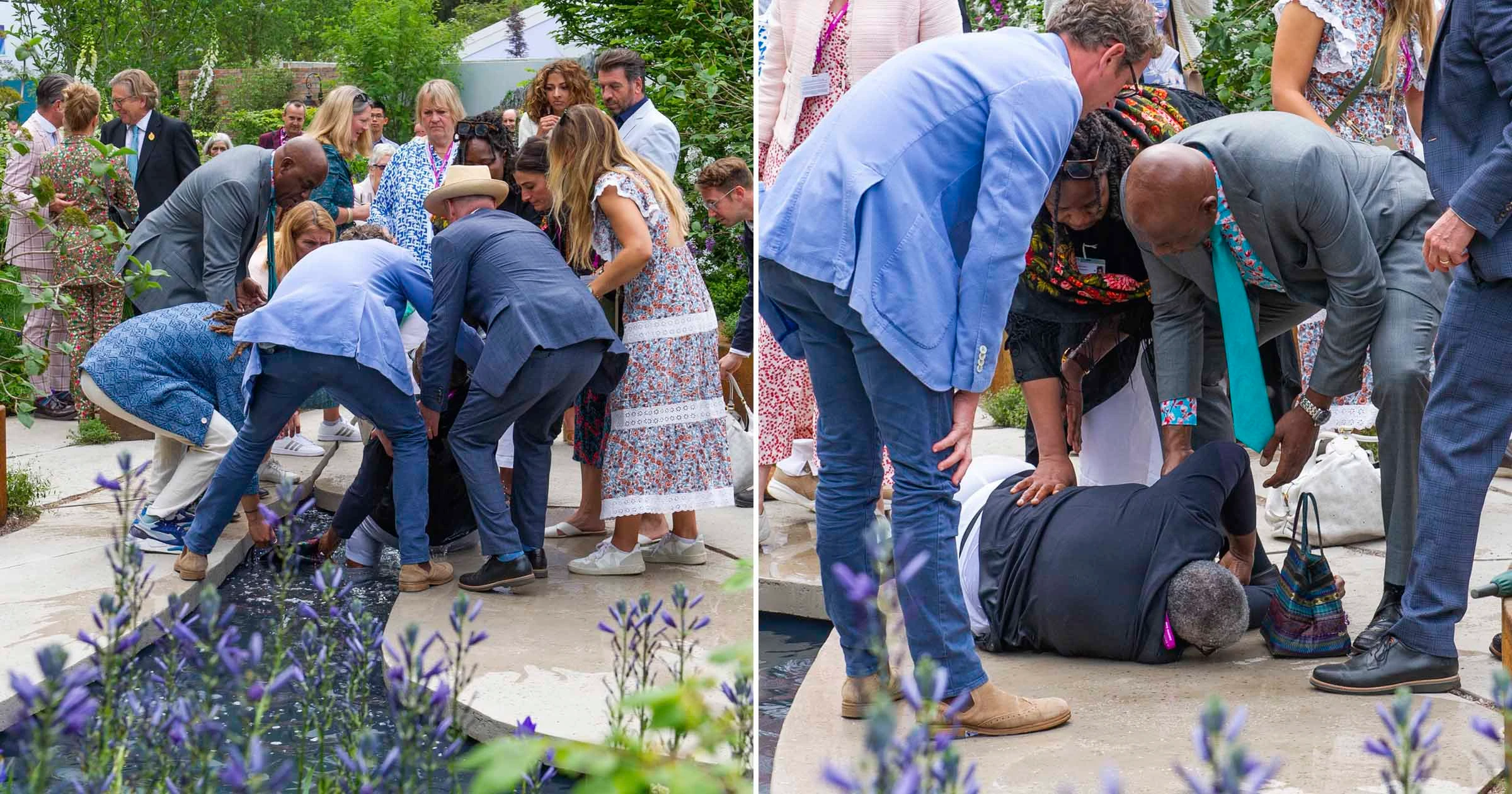 Ainsley Harriott saves woman from drowning in terrifying scenes at ...