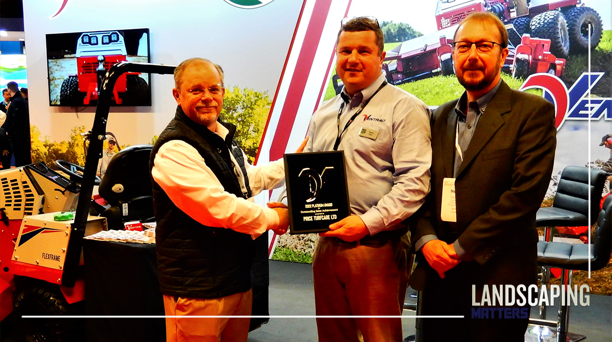 Distributor Award for Price Turfcare at BTME - Landscaping Matters